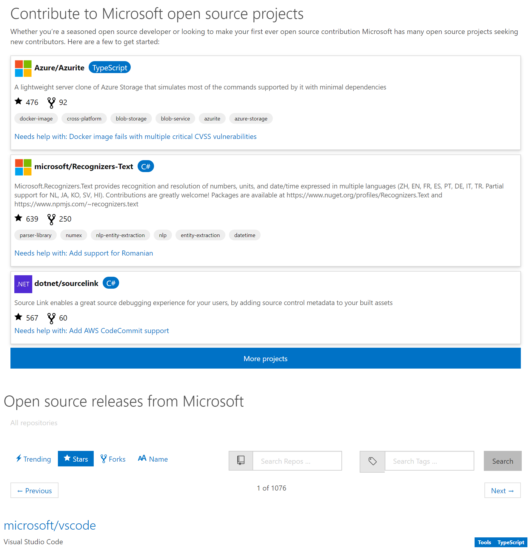 [OSS] Contribute to Microsoft open source projects